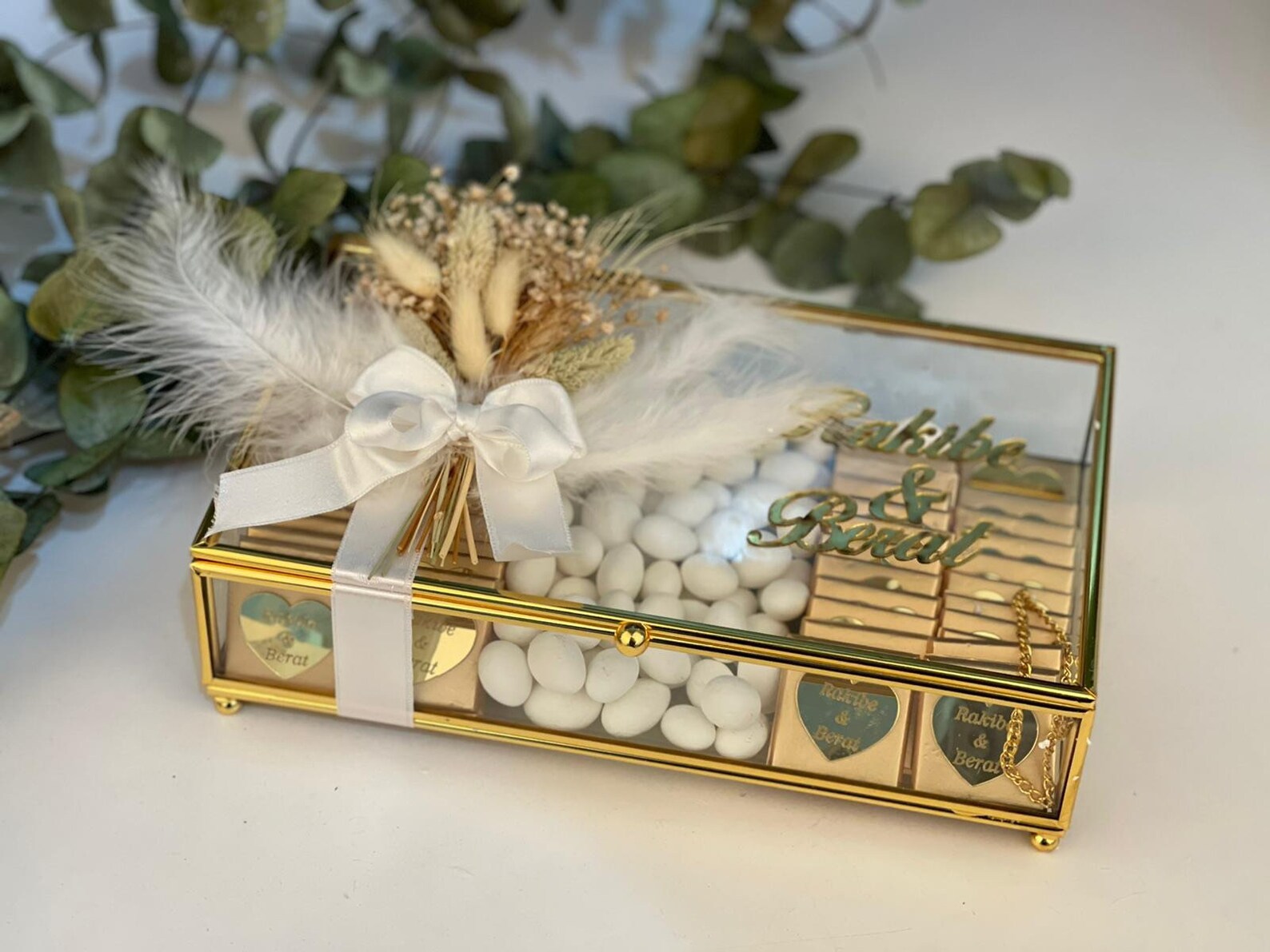 Personalized Chocolate Dragee Box Premium Chocolate Dragees - Etsy