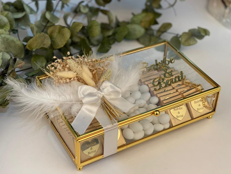 Personalized Chocolate Dragee Box Premium Chocolate Dragees - Etsy