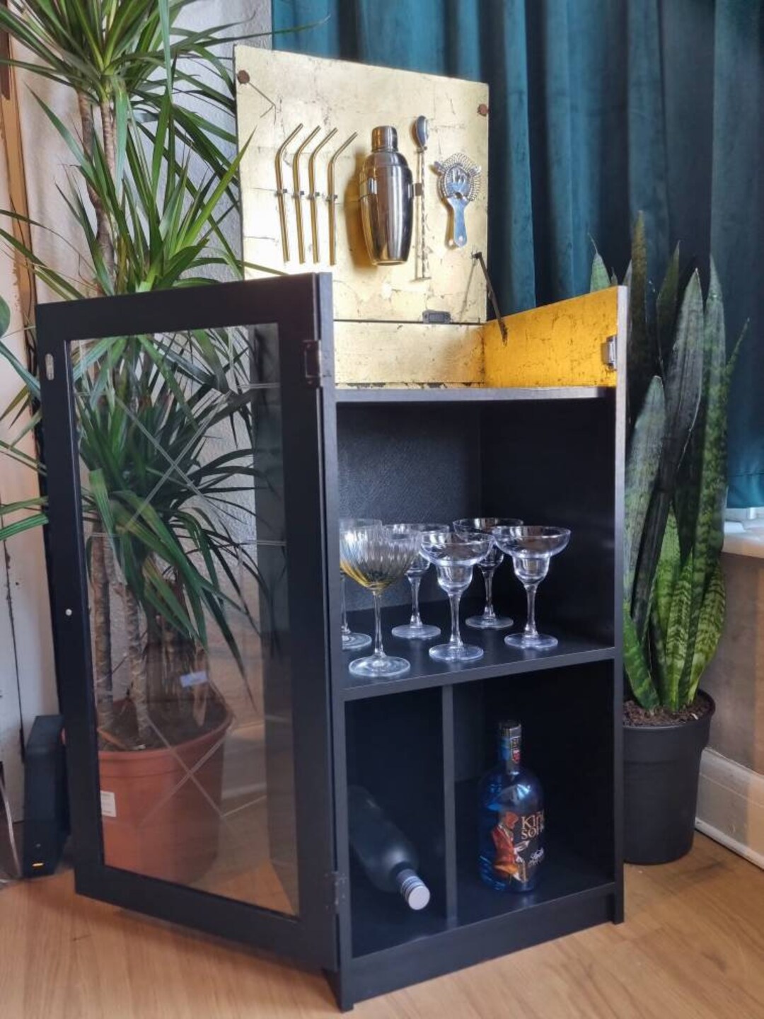 Vintage upcycled bar guilded in 24kt gold leaf. - Etsy Österreich