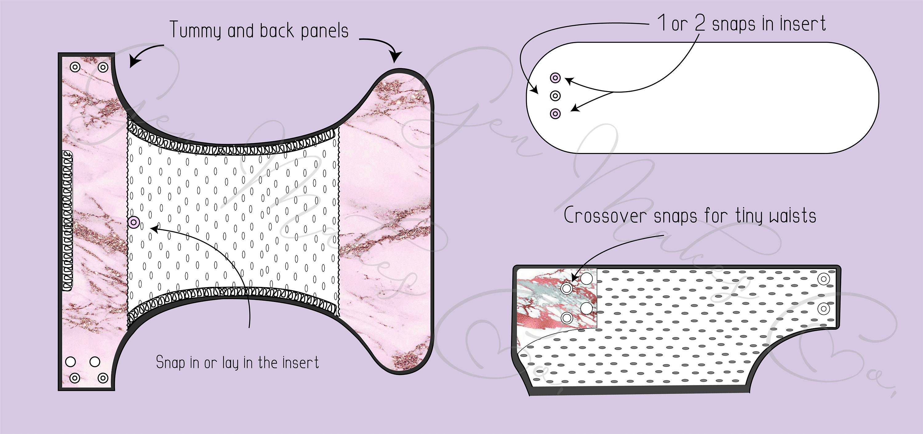 Newborn Cloth Diaper Sewing Pattern, All in Two AI2 Sewing Pattern, PDF ...