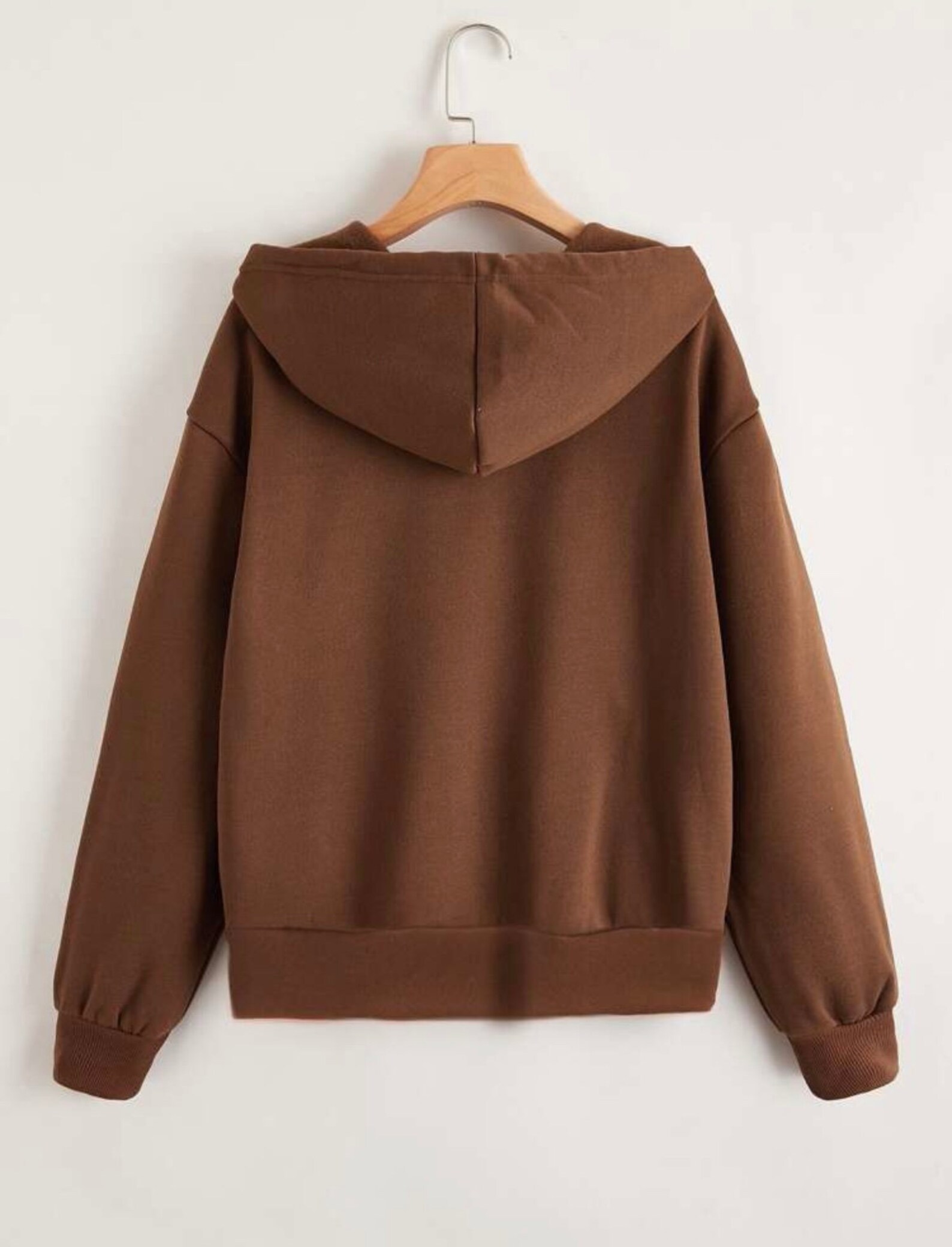 Zip up Drop Shoulder Drawstring Hoodie - Etsy