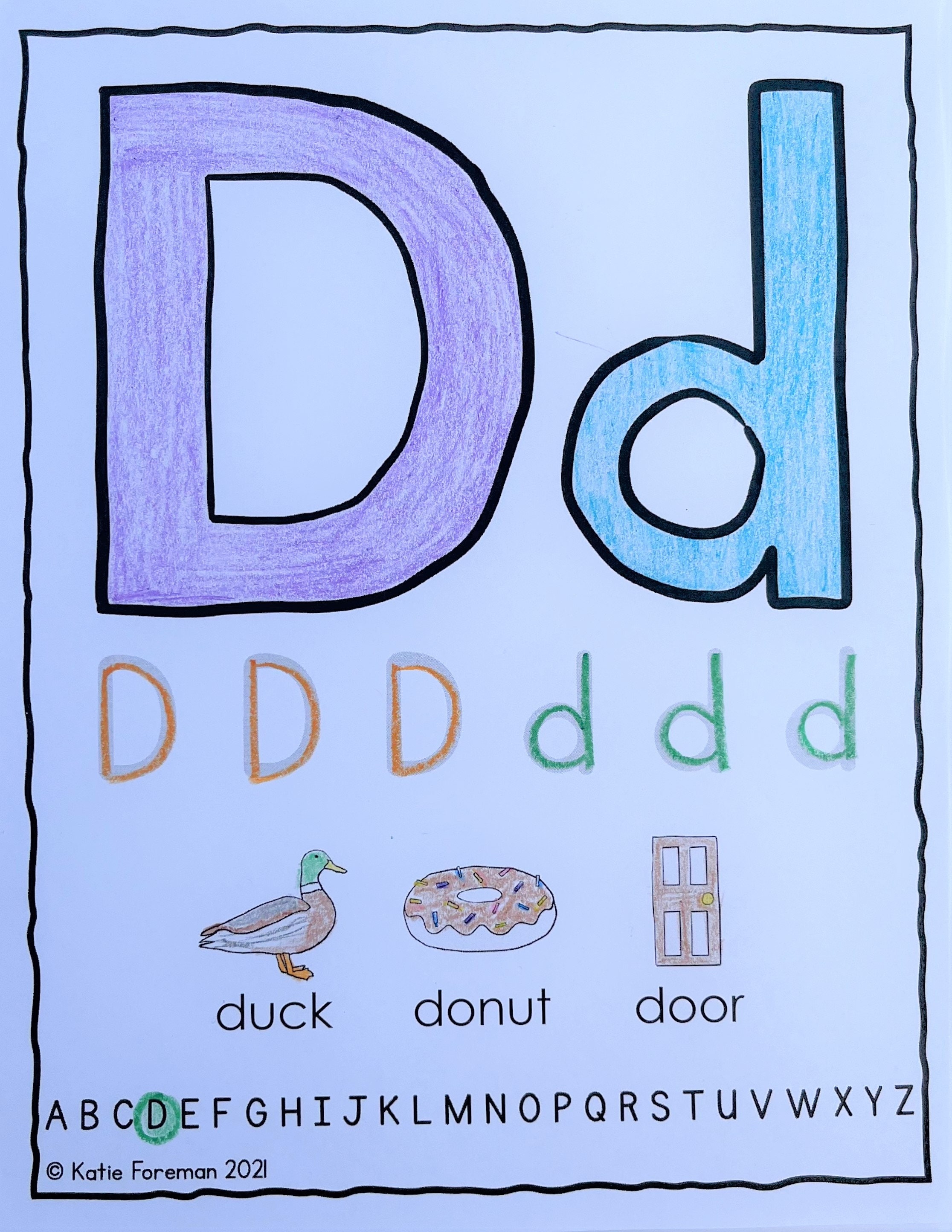 Alphabet Coloring Pages | Printables | Preschool | Early Learning ...