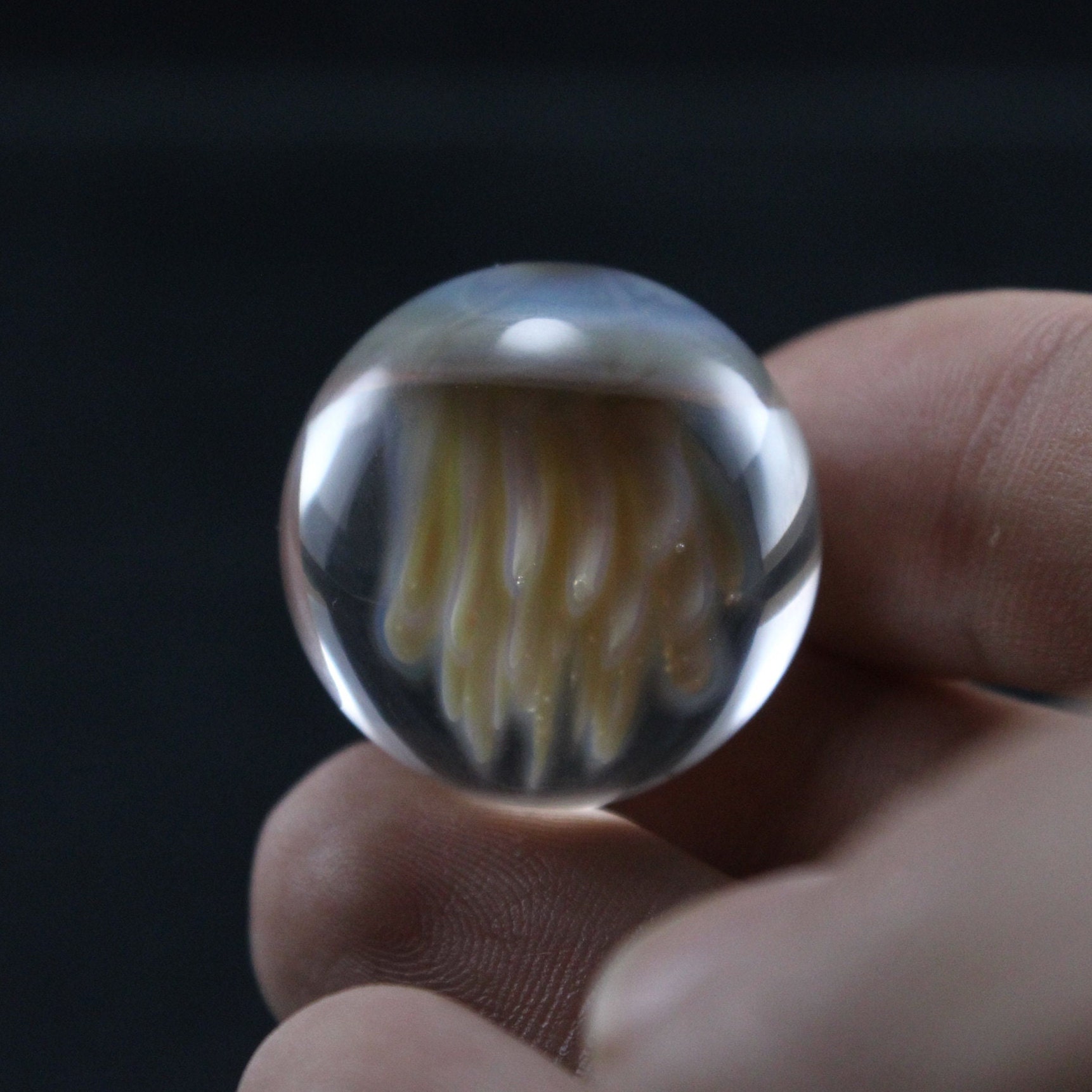 Glass Jellyfish Marble 24mm | Etsy