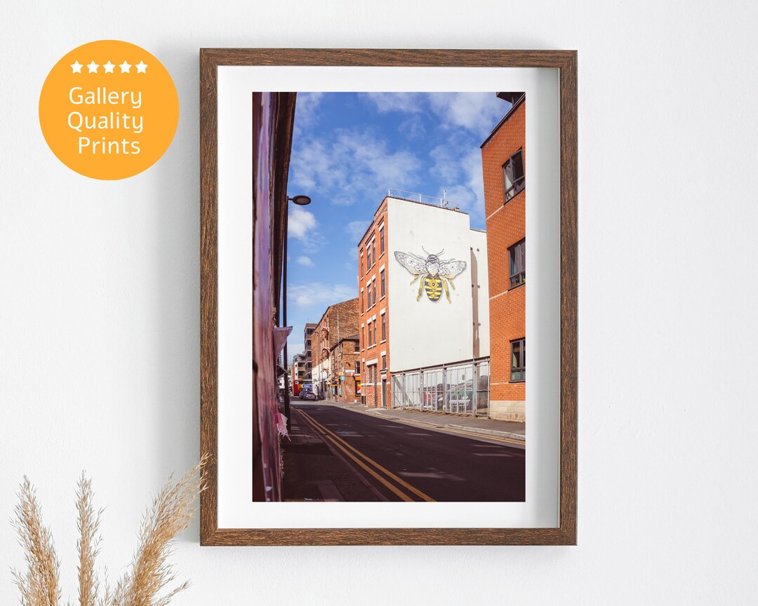 Manchester Bee Wall Art at Manchester City | Bumble Bee | Graffiti Art ...