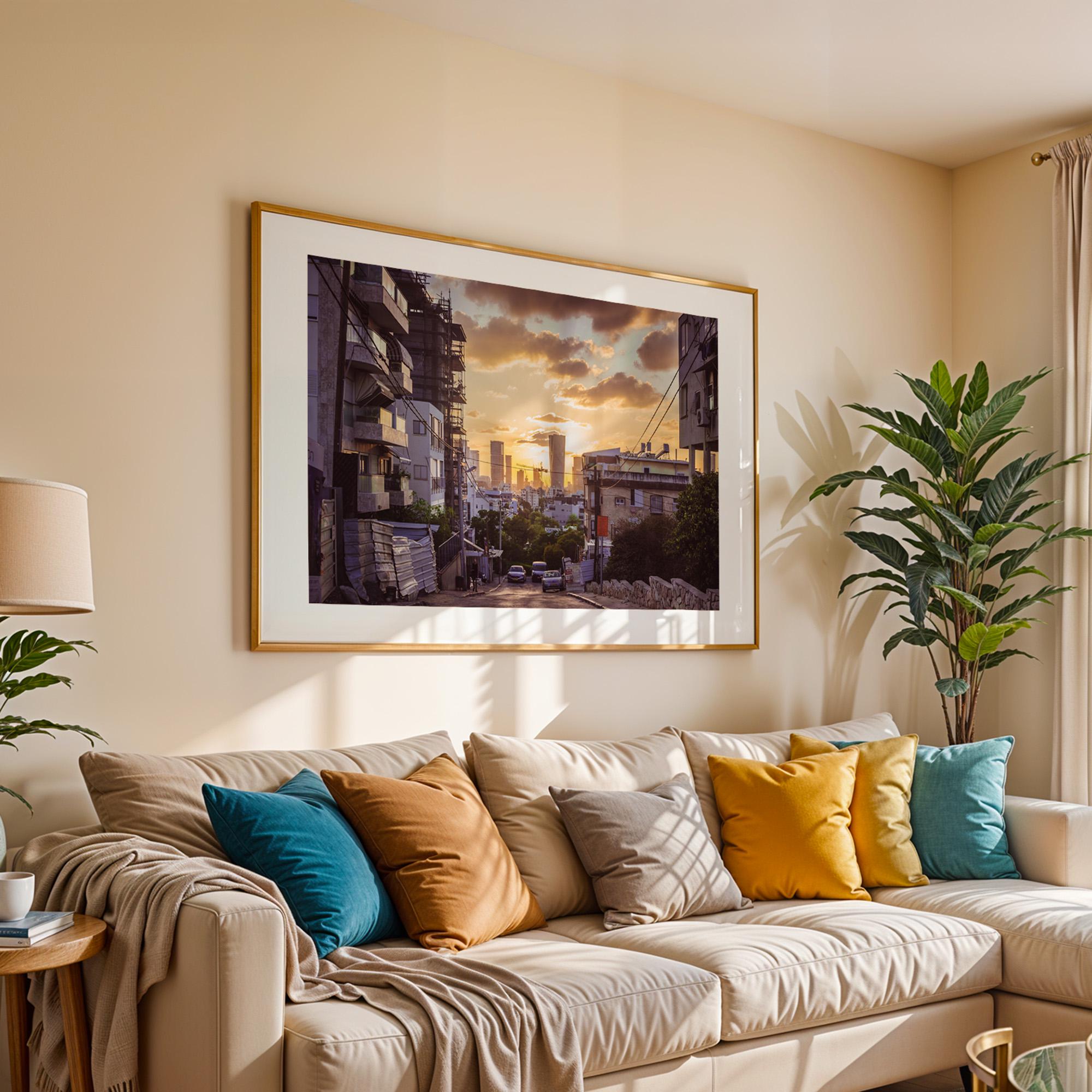 Sunset Over Tel Aviv Poster | Israel Photo | Tel Aviv Wall Art | Israel ...
