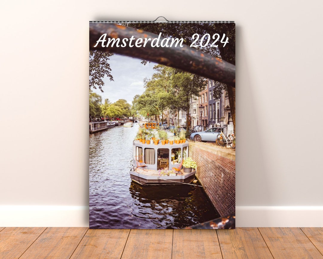 Amsterdam Wall Calendar 2024 Wall Calendar, Birthday, Calendar Wall ...