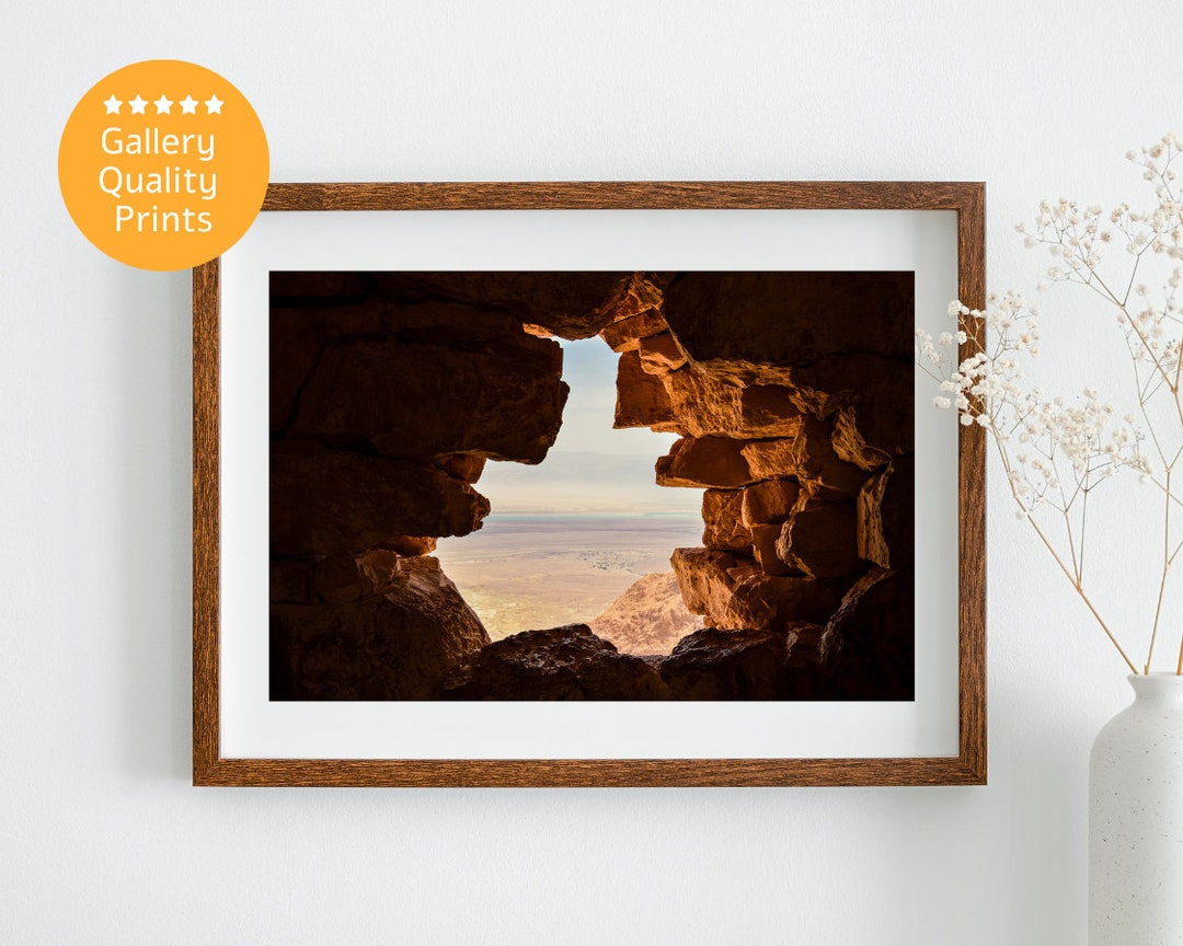 Masada in Israel Poster Israel Print Desert Wall Art Dead Sea Print ...