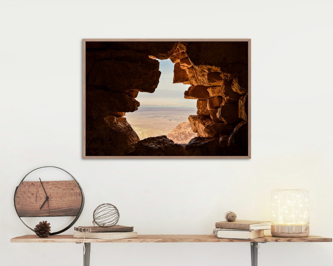 Masada in Israel Poster Israel Print Desert Wall Art Dead Sea Print ...