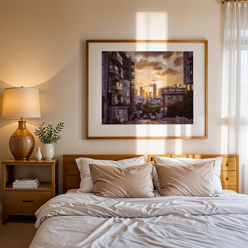 Sunset Over Tel Aviv Poster | Israel Photo | Tel Aviv Wall Art | Israel ...