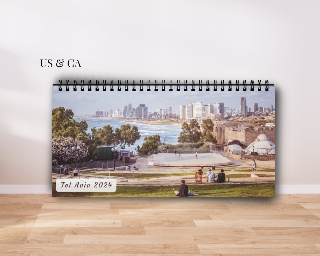 US/CA Tel Aviv Calendar 2024 Israel Calendar Birthday Calendar Desk ...