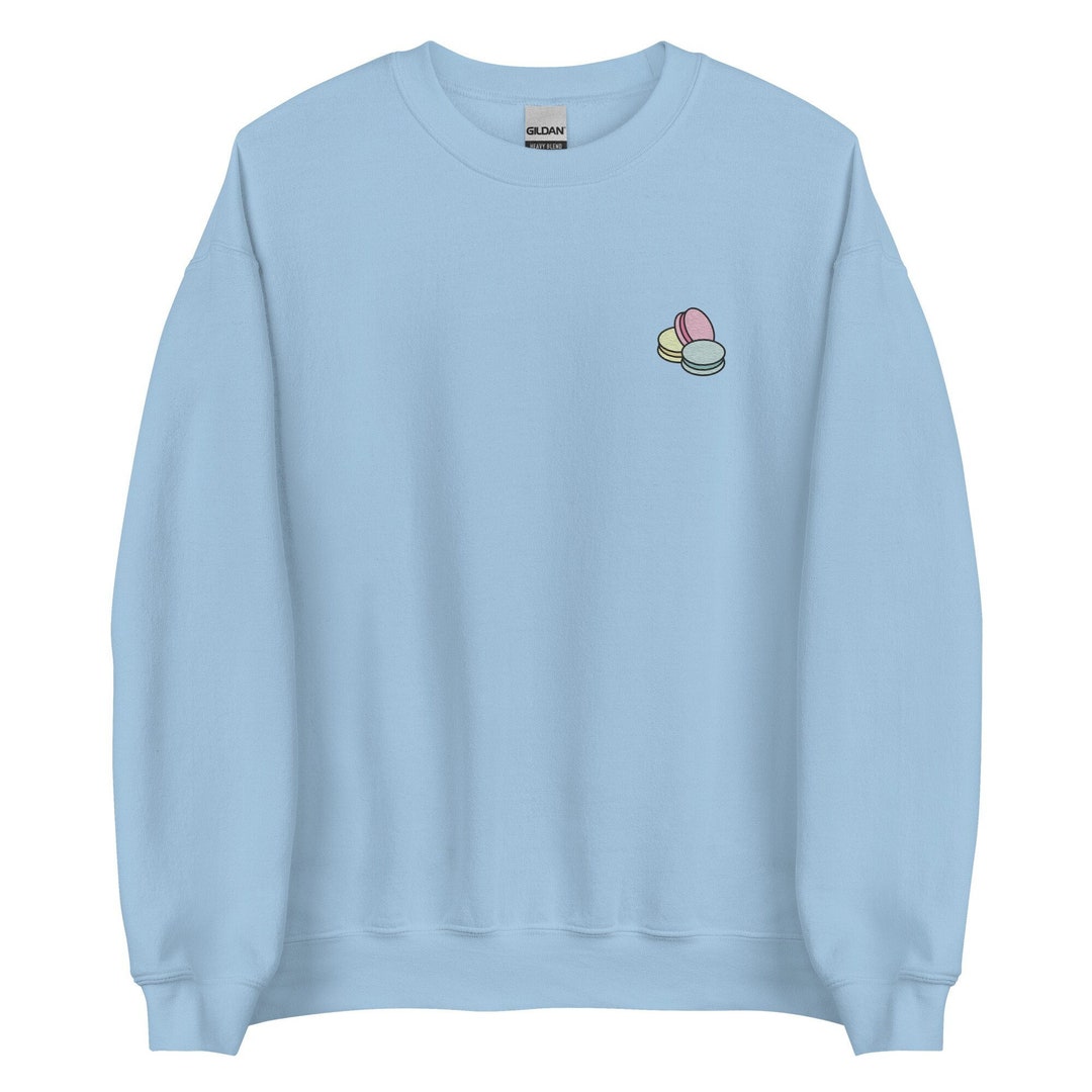 Macaron Macaroon Pastel Embroidered Sweatshirt Gift, Unisex Crewneck ...
