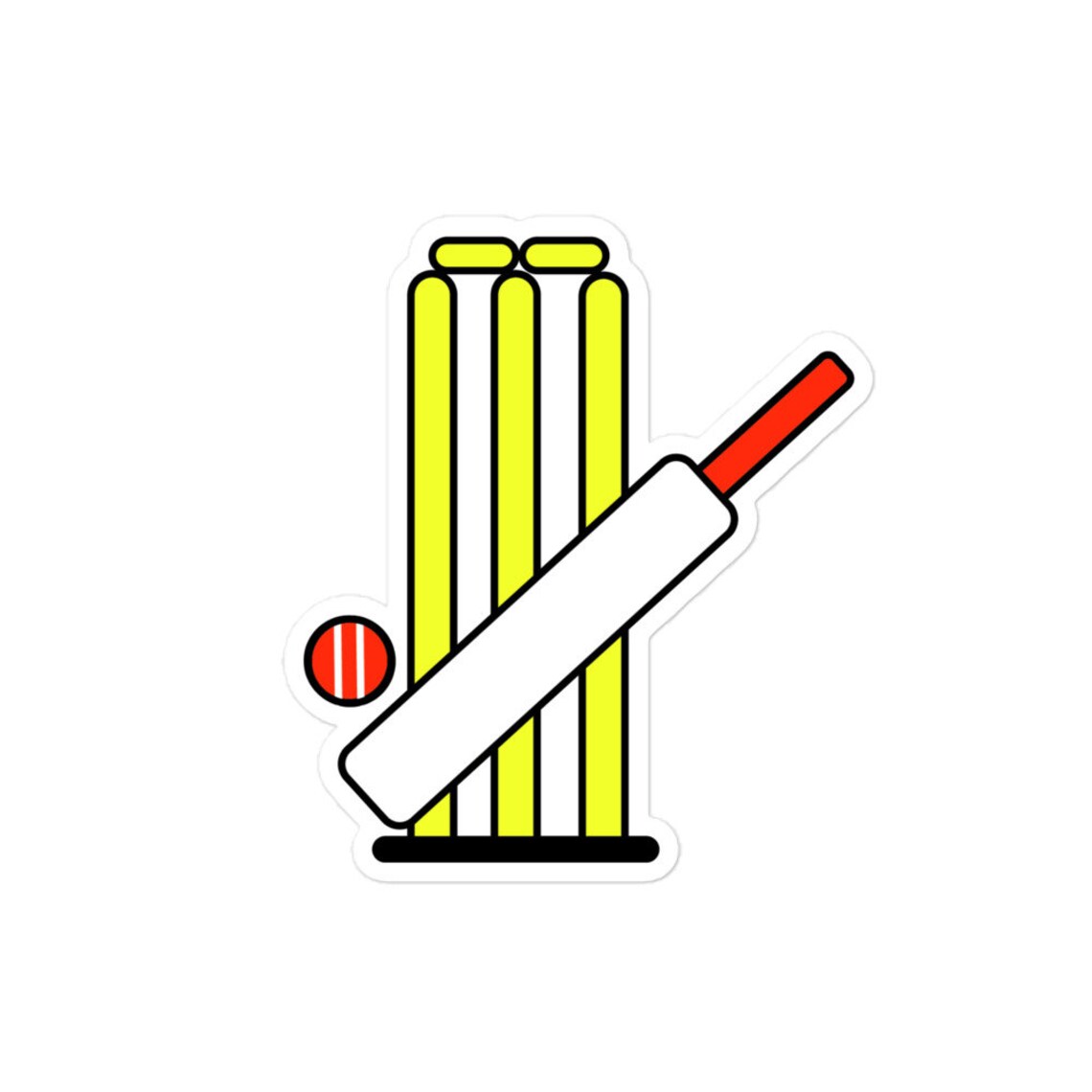 Cricket Bat Decal, Premium Cricket Sticker, Cricket Bat Bubble-free ...