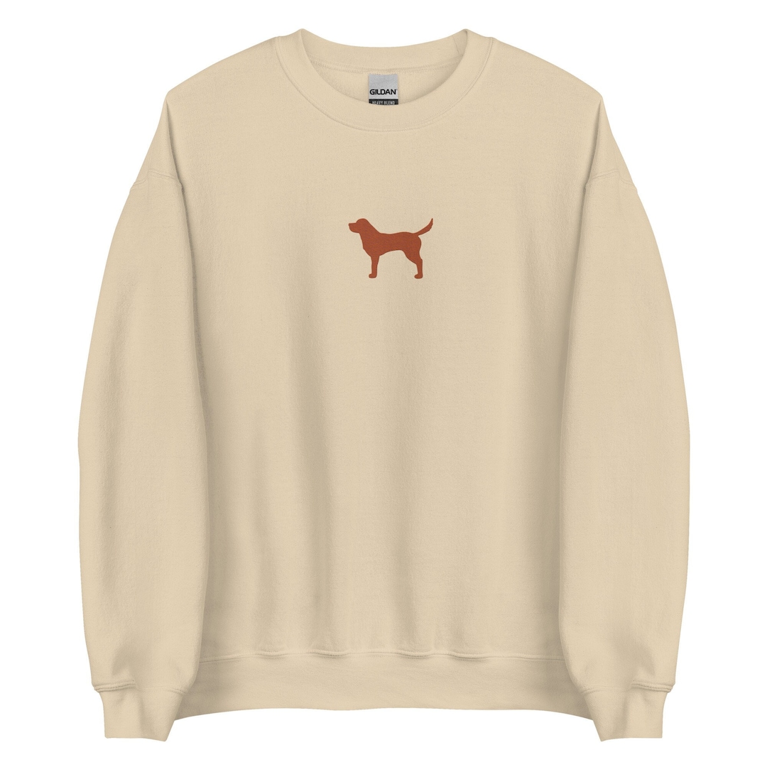 Fox Red Labrador Retriever Dog Large Embroidered Sweatshirt Gift ...
