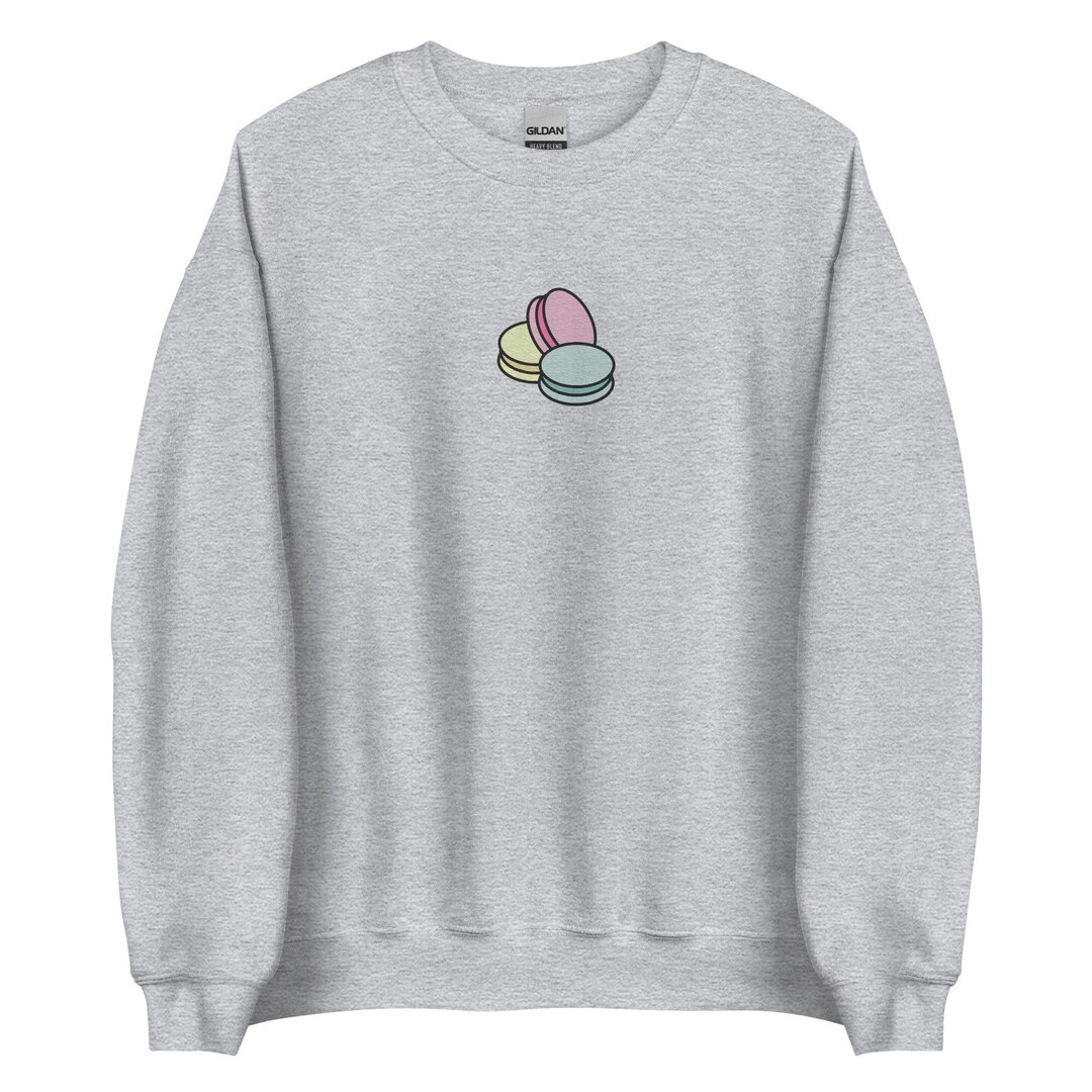 Macaron Macaroon Pastel Large Embroidered Sweatshirt Gift, Unisex ...