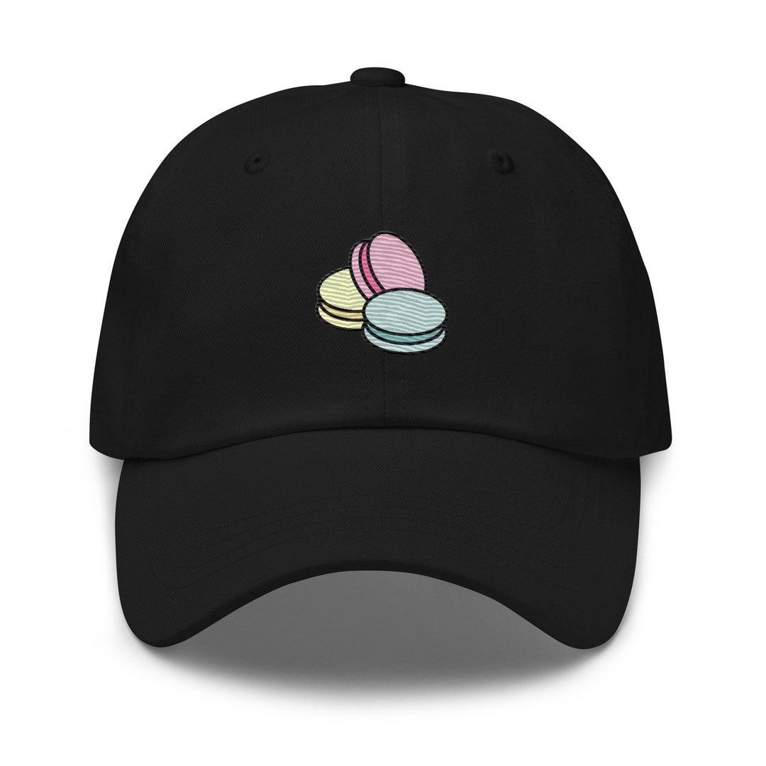 Macaron Macaroon Dad Hat, Pastel Embroidered Unisex Cap, Handmade ...