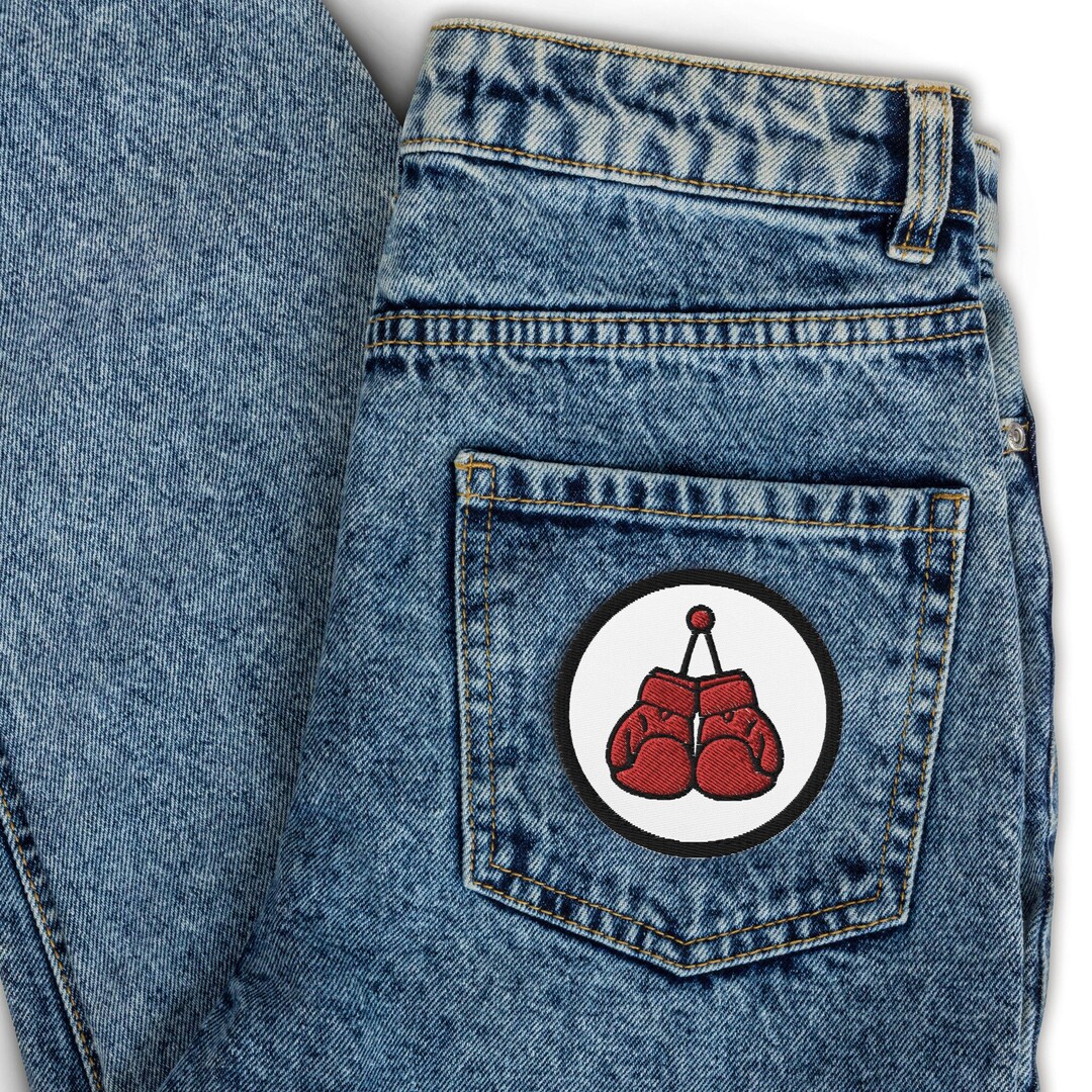Boxing Gloves Embroidered 3” Patch, Boxing Iron on Patch, Handmade ...