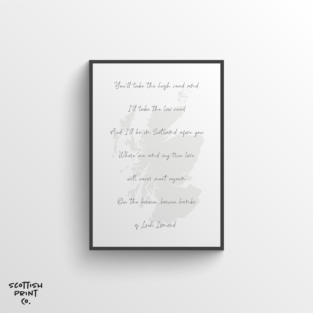 Bonnie Banks of Loch Lomond - Scotland Print, Wall Art - Scotland Gift ...