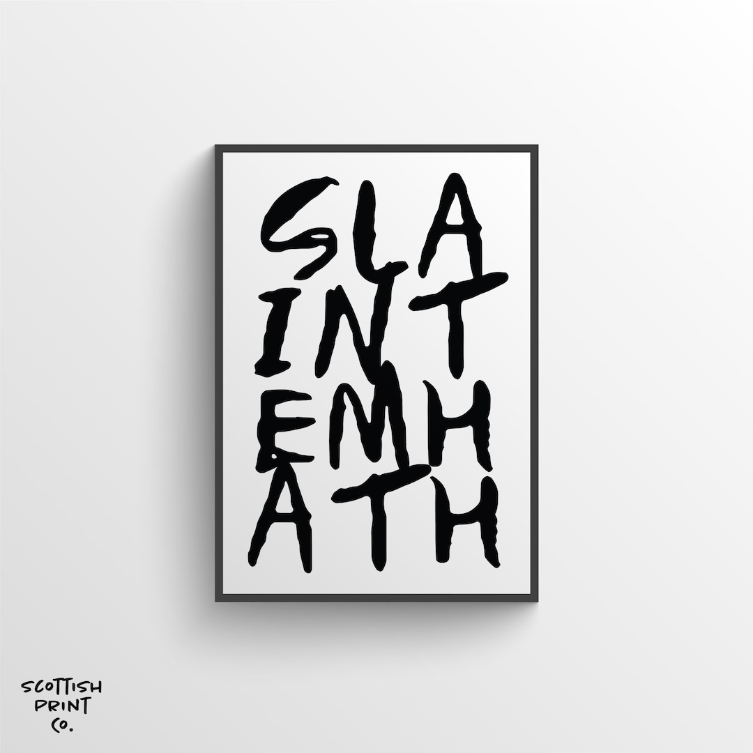 Slàinte Mhath Print - Scottish Print, Scottish Gift - Scottish Sayings ...