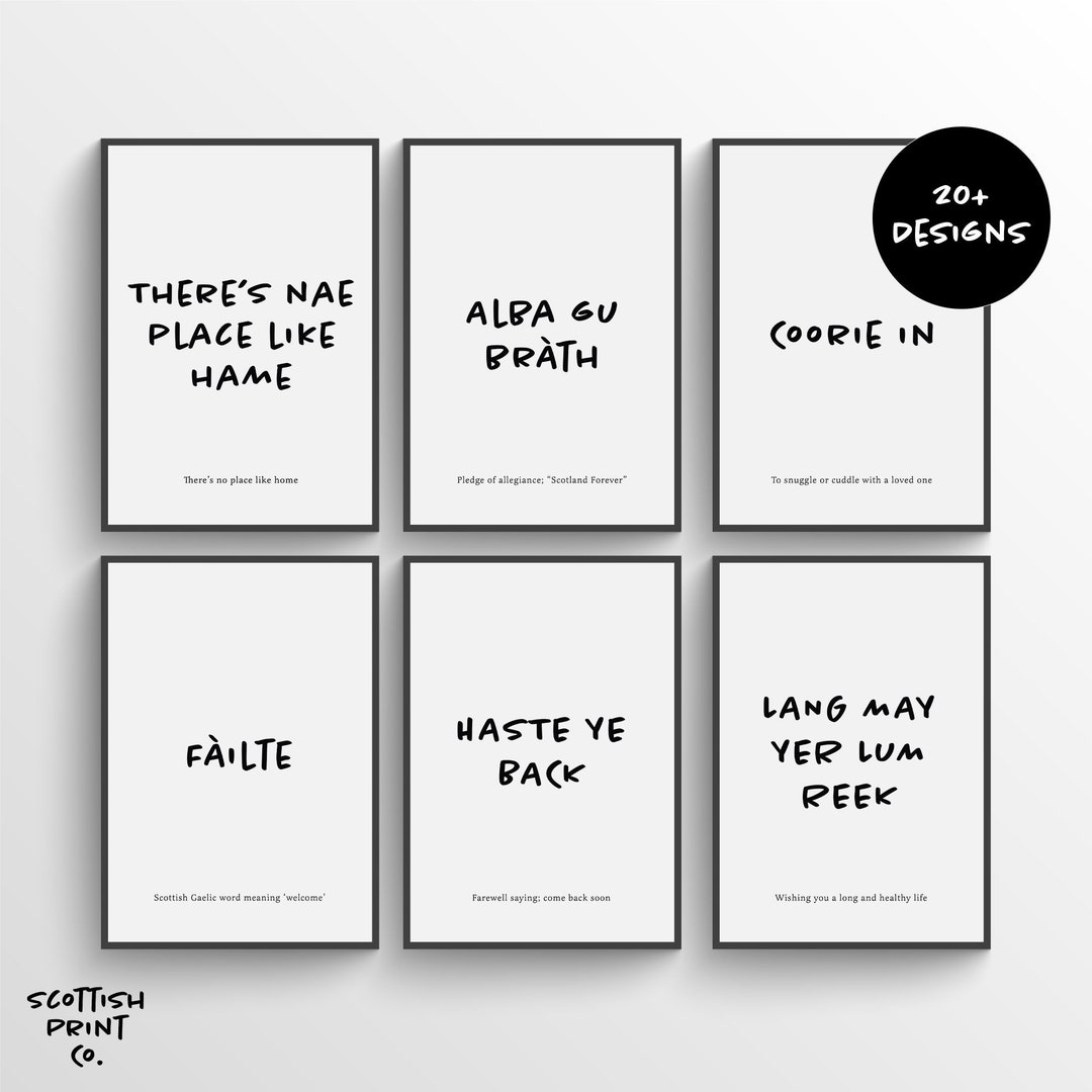 Scottish Definition Prints - Scottish Print, Scottish Gift - Scottish ...