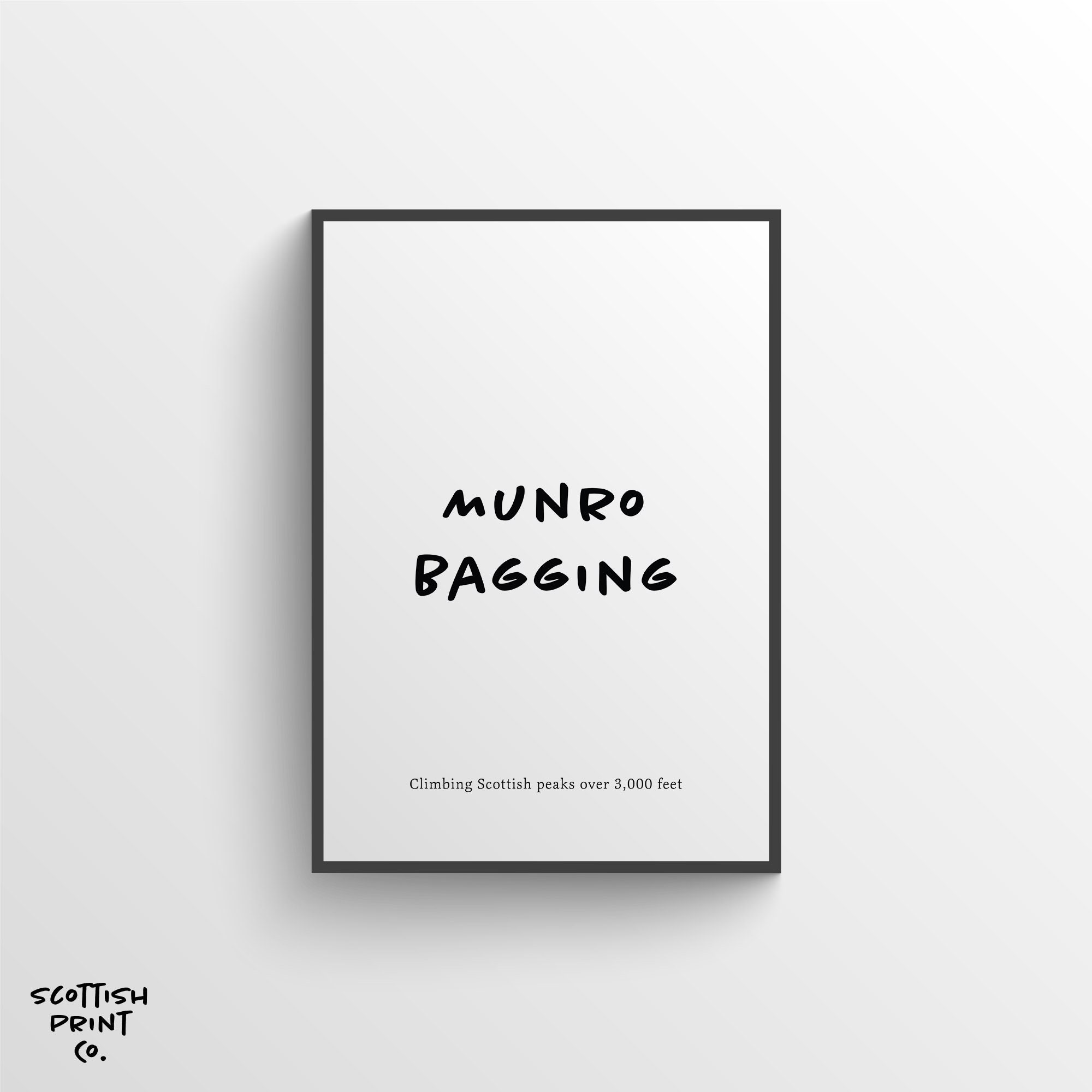 Munro Bagging Definition Print Munro Print Munro Gift Hill - Etsy UK
