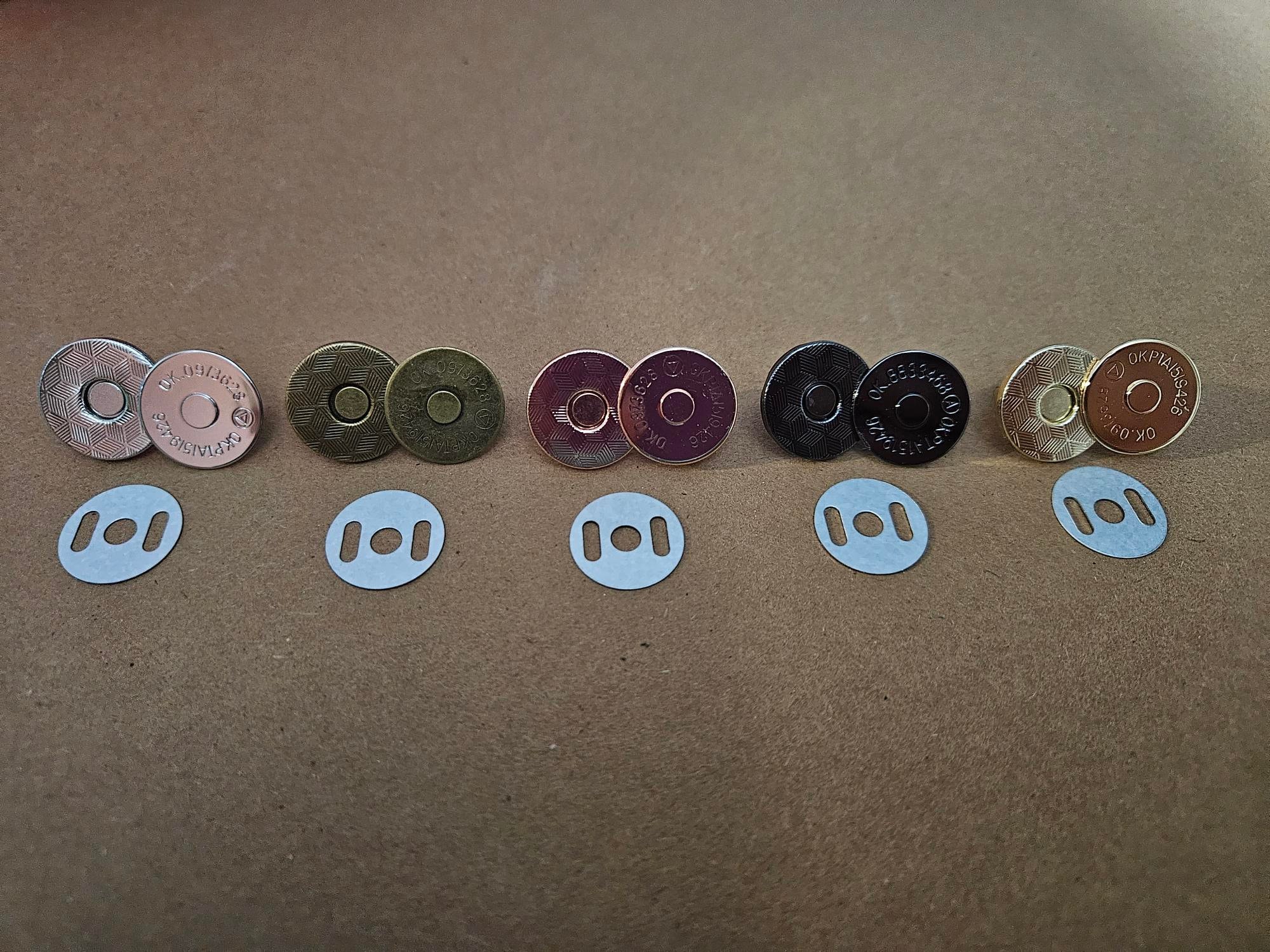 Strong 18mm Thin Magnetic Purse Snap, Magnetic Slim Closure, Purse ...