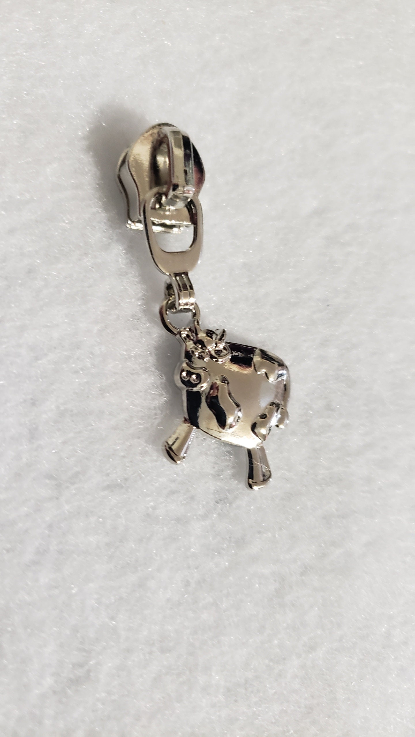 Cow Zipper Pulls, Silver, Gunmetal, Bronze, Purse Hardware (5 Pcs) - Etsy