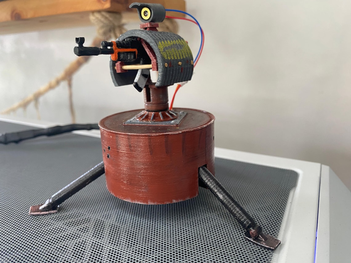Rust Game Auto Turret - Moveable - With Real Laser Head - Etsy