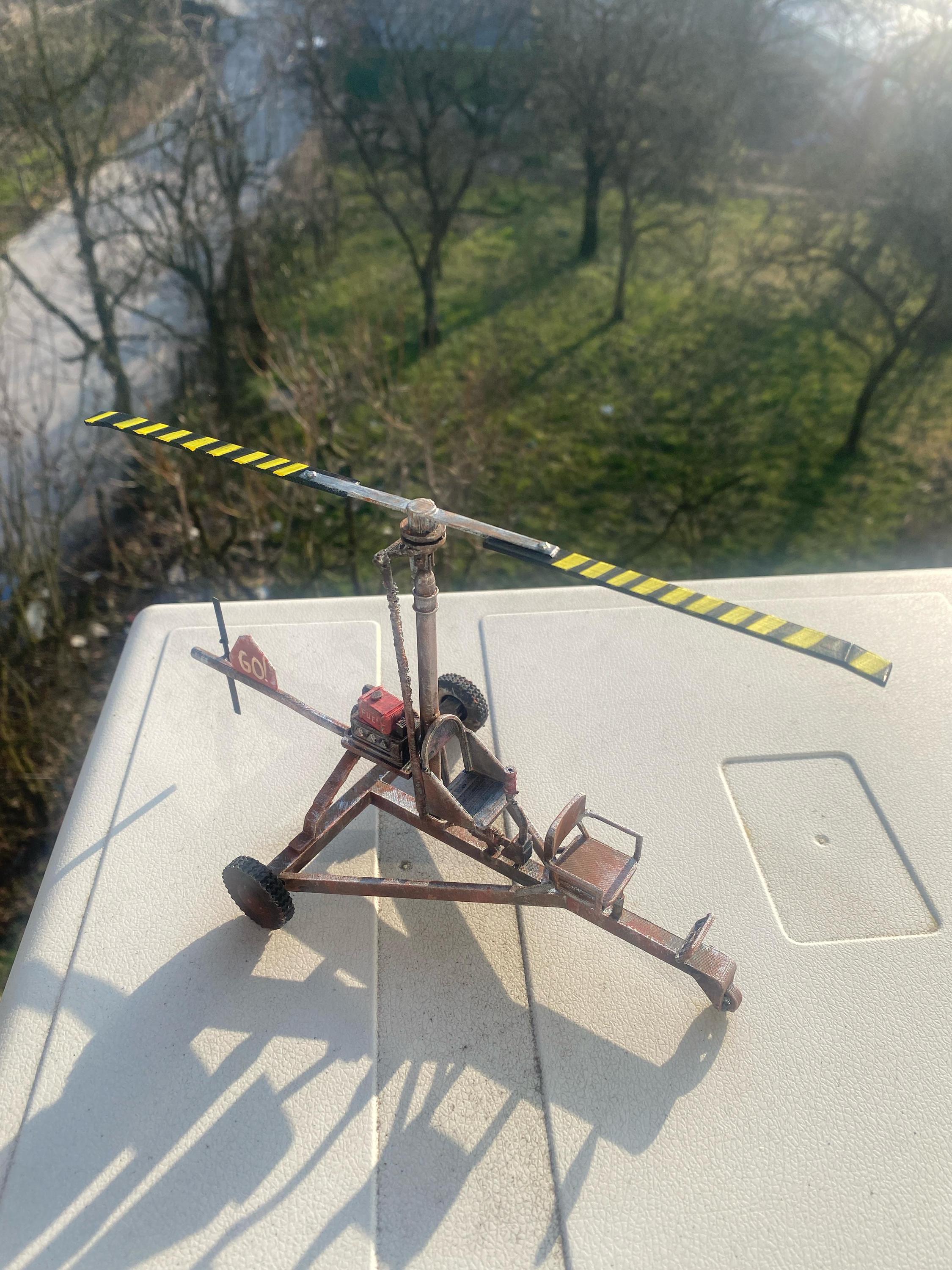 Handmade Rust Mini Scrap Helicopter - Etsy