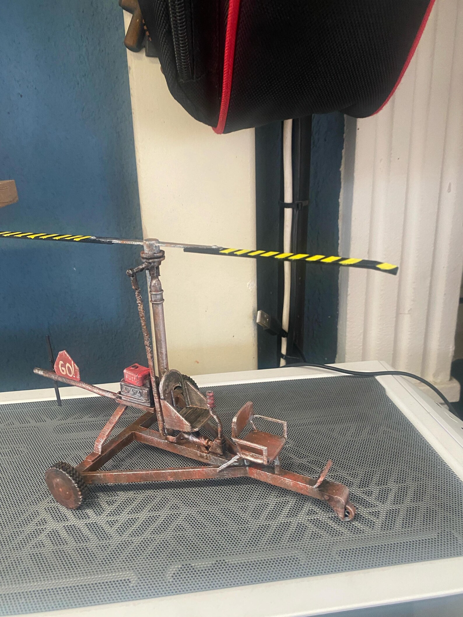 Handmade Rust Mini Scrap Helicopter - Etsy