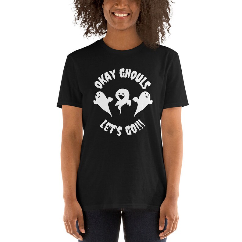 Halloween Shirts for Girls, Cute Ghost Shirt, Creepy Shirts, Okay Girls ...
