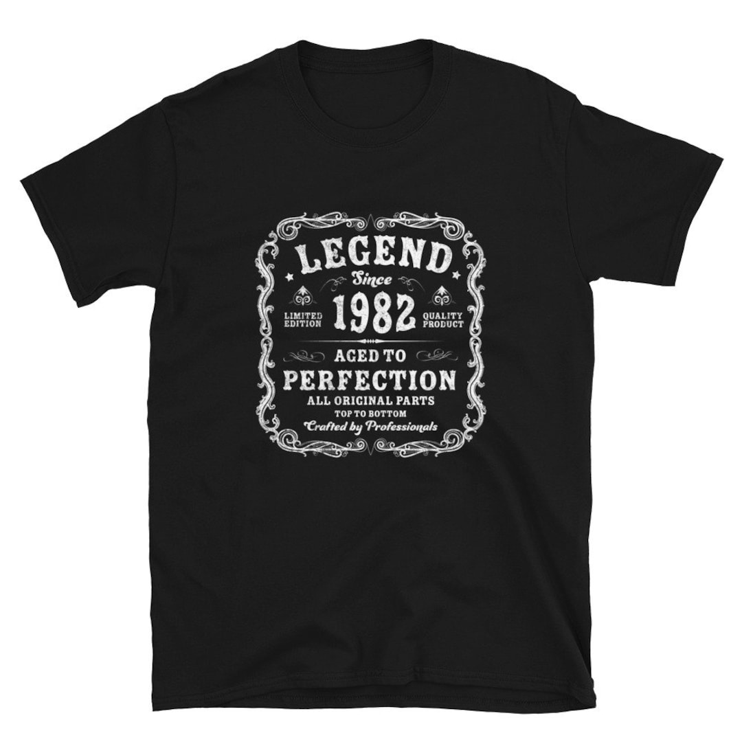 1982 T-shirt, Legend Since 1982 Funny Birth Year T-shirt - Etsy