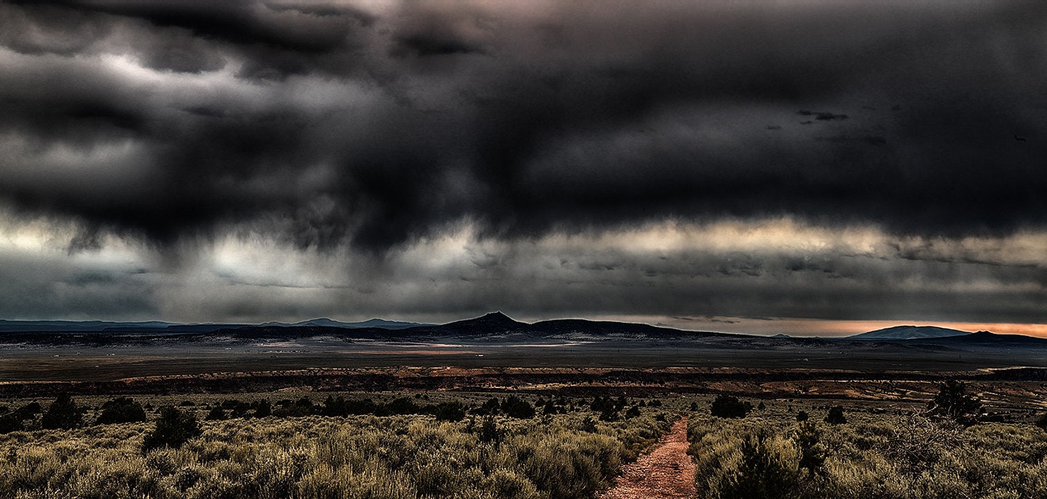 In New Mexico Scene, a Fall Storm Rages Across the High Desert Plain ...