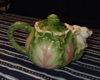Bunny Teapot Vintage - Etsy