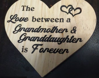 Grandmother Granddaughter Sign - Etsy