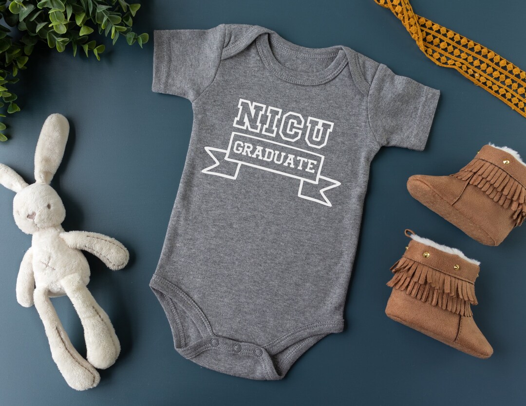 NICU Graduate White Font PNG and SVG File for Cricut, Silhouette, Etc ...