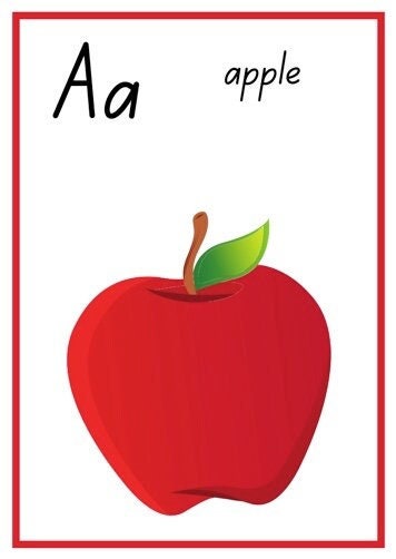 Food Alphabet Flashcards-alphabet Flashcards-flashcard-alphabet-food ...