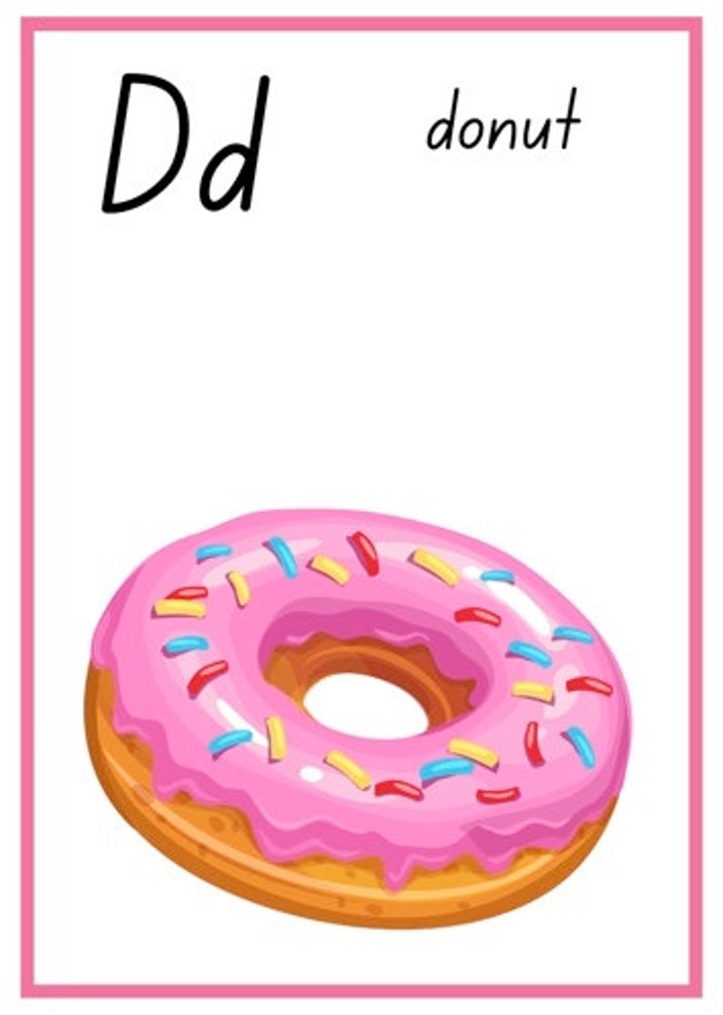 Food Alphabet Flashcards-alphabet Flashcards-flashcard-alphabet-food ...