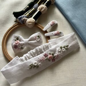 Snow White Handmade Embroidered Hair Accessories: Headband - Etsy