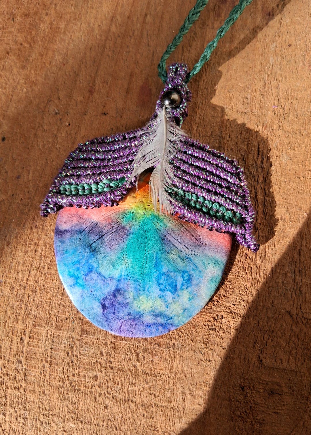 Sand Dollar Mermaid Tail Amulet - Etsy