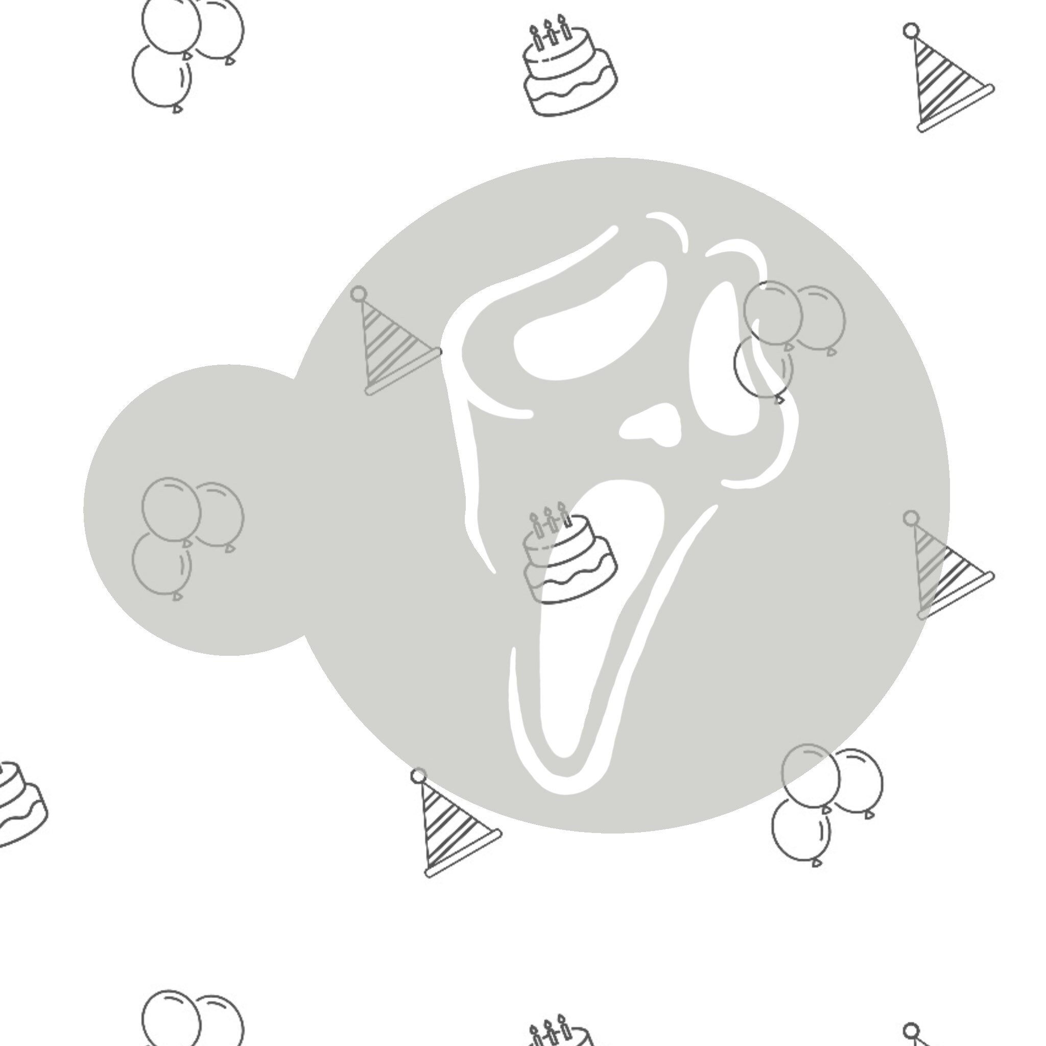 Ghost Face Scream Coffee Stencil Cake Decorating Cookie | Etsy