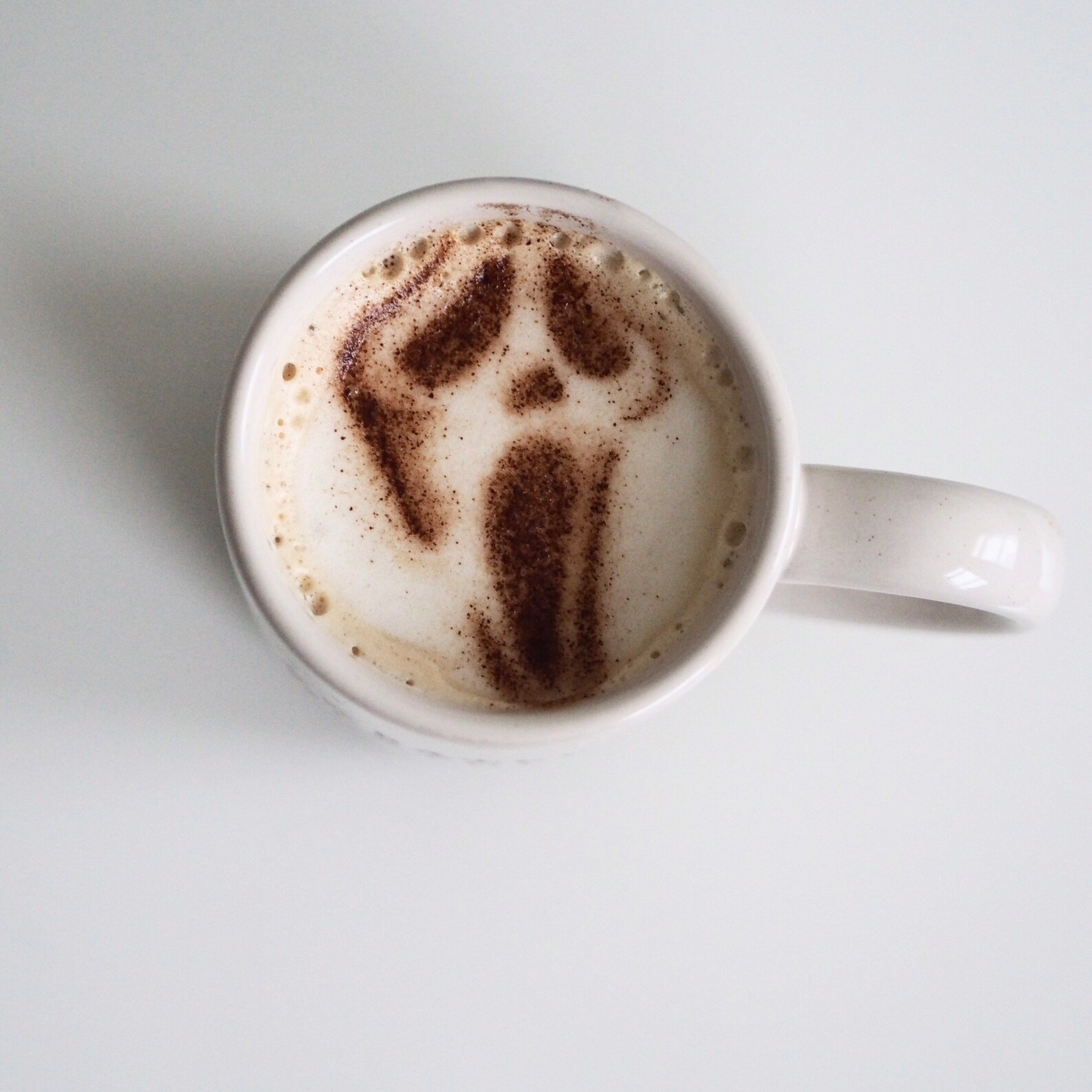 Ghost Face Scream Coffee Stencil Cake Decorating Cookie | Etsy