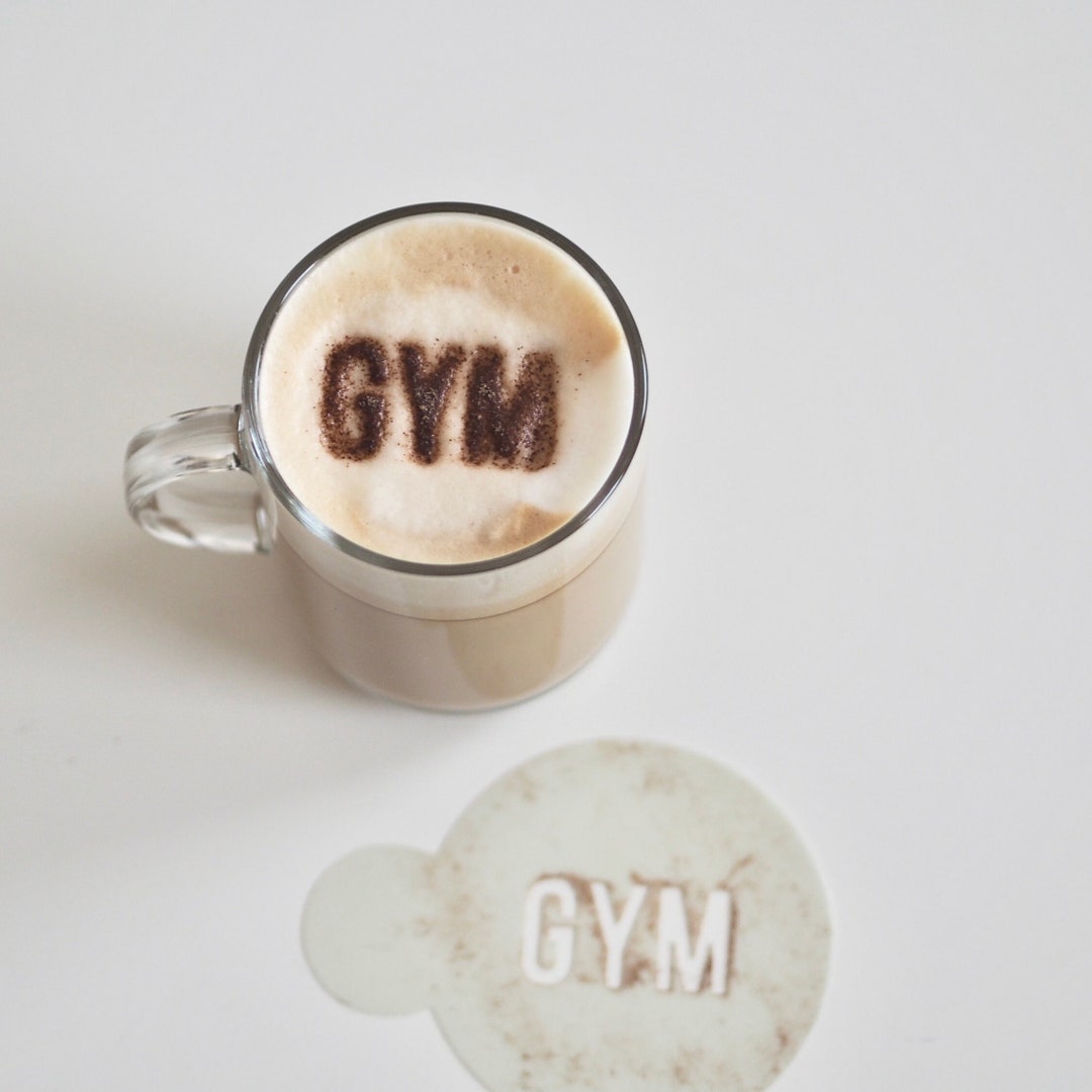 Gym, Health and Fitness, Coffee Stencil, Cake Decorating, Cookie ...