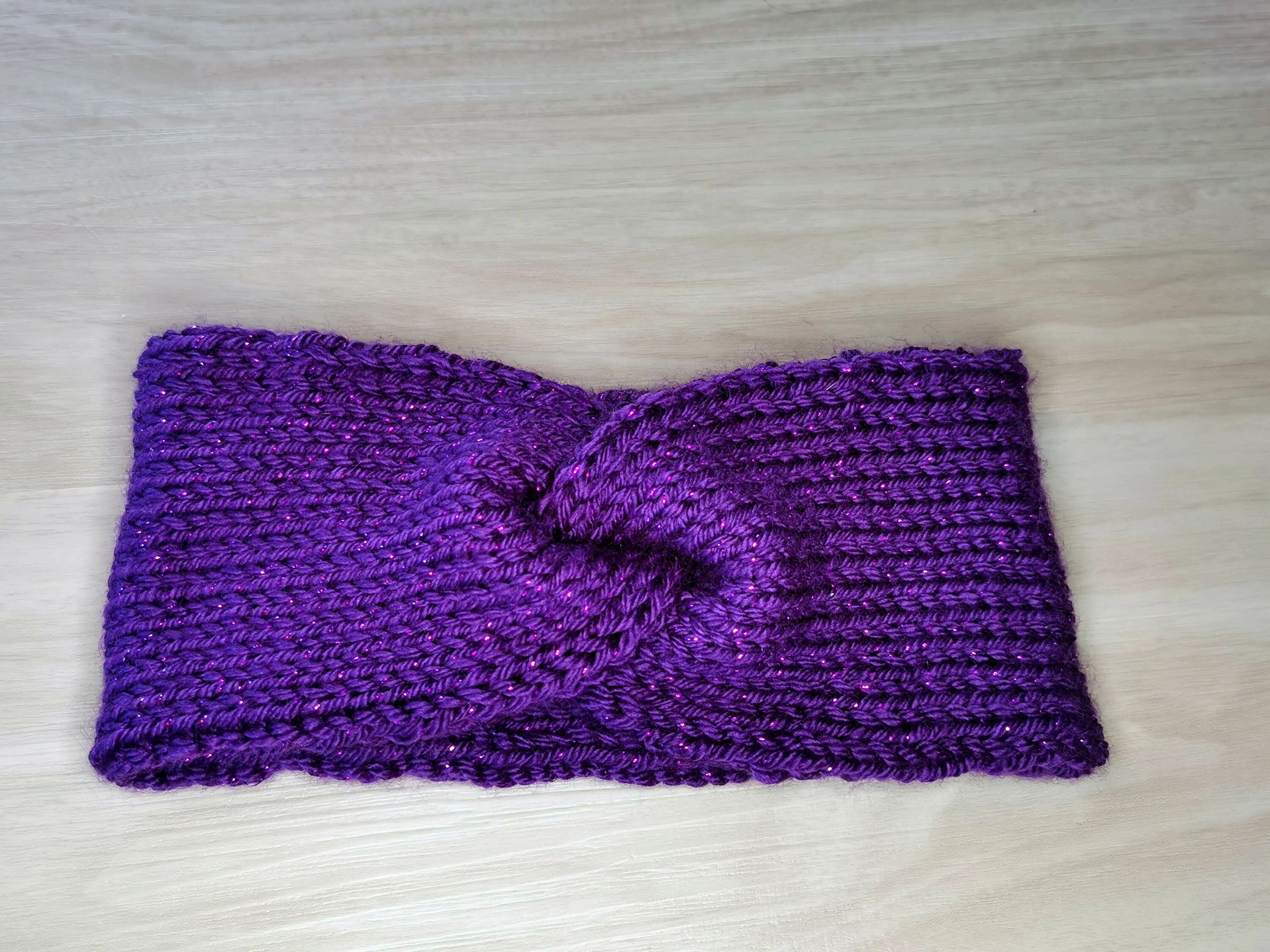 Easy Knitting Twisted Head Band Pattern – Double Thick and Warm No ...
