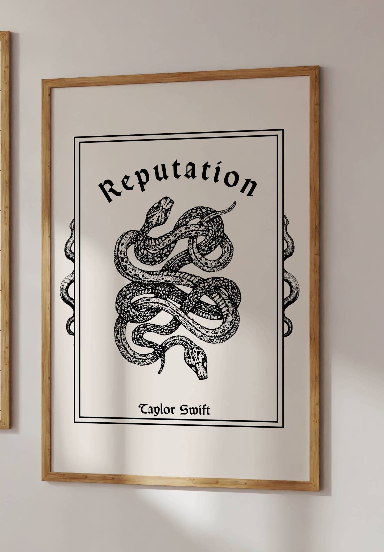 Taylor Swift Reputation Snake digital Download Rep Era Home - Etsy