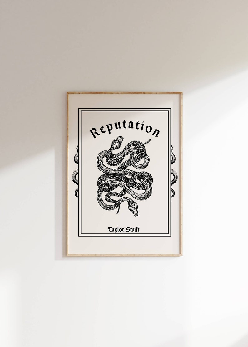 Taylor Swift Reputation Snake digital Download Rep Era Home Decor Wall ...
