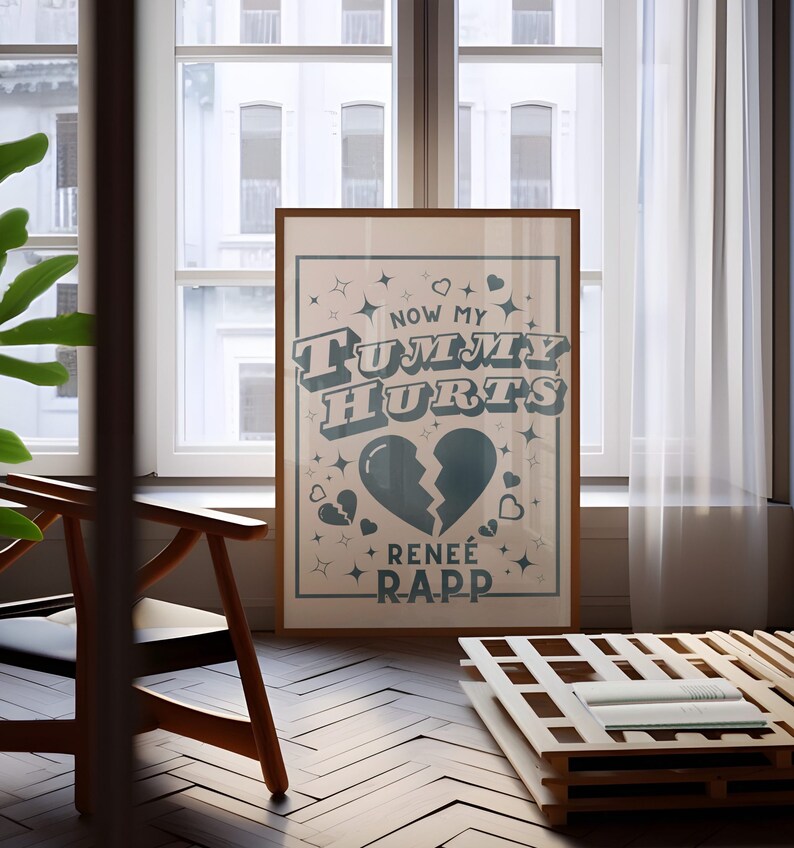 Reneé Rapp 'tummy Hurts' Print Poster digital Download Snow Angel Album ...