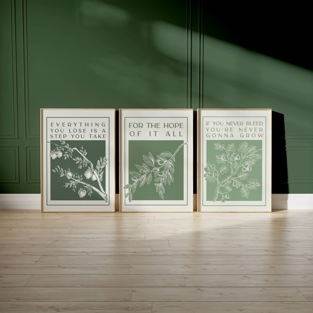 Taylor Swift Print Trio digital Download Poster Prints Folklore ...