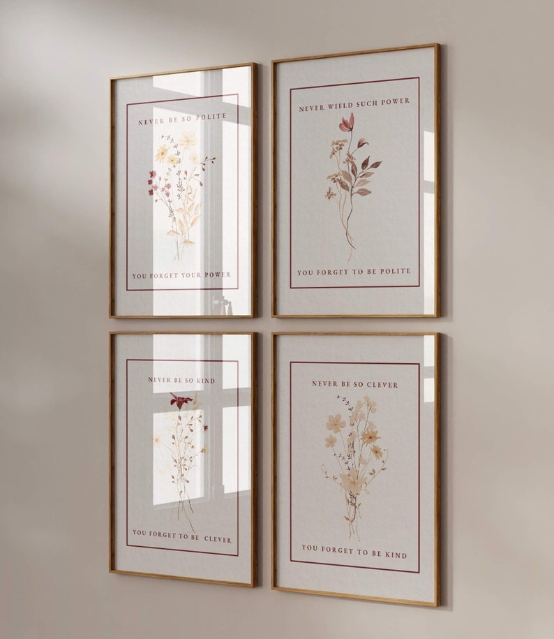 4 Print Set Taylor Swift Marjorie Floral Lyric Art Digital Download ...