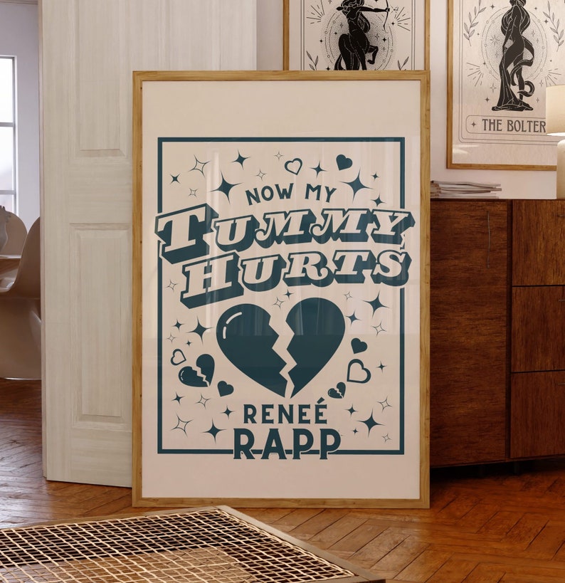 Reneé Rapp 'tummy Hurts' Print Poster digital Download Snow Angel Album ...
