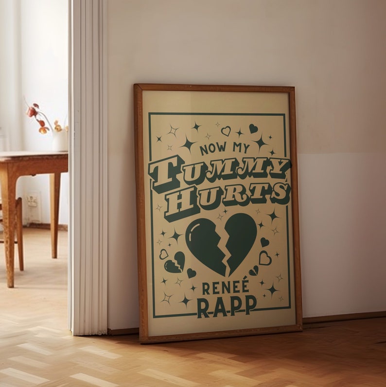 Reneé Rapp 'tummy Hurts' Print Poster digital Download Snow Angel Album ...